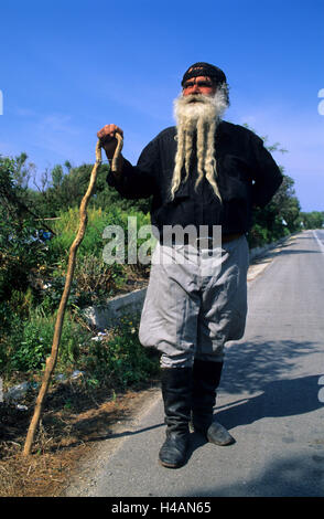 GREECE CRETE CRETAN MAN IN TRADITIONAL HEADGEAR MODEL RELEASED Stock ...