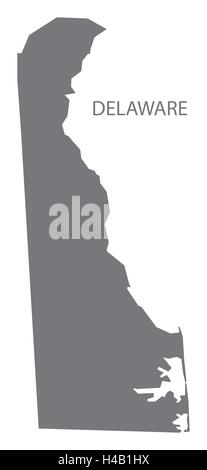 Map of Delaware, a province of United States Stock Vector Image & Art ...