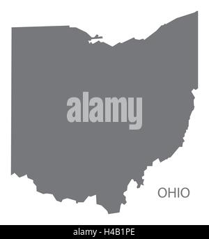 Map of Ohio, a province of United States Stock Vector Image & Art - Alamy