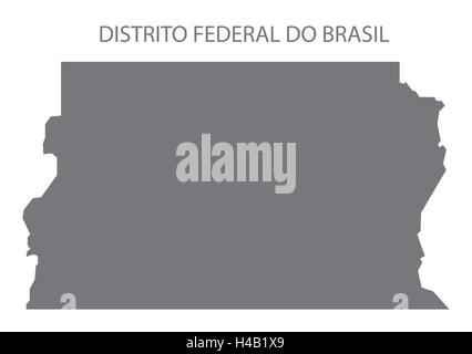 map of Distrito Federal state of Brazil and location on Brazilian map ...