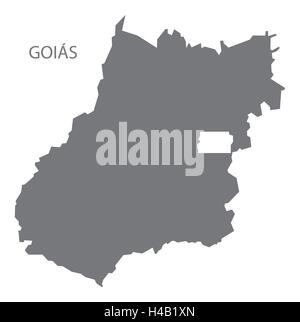 Map of Goiás, a province of Brazil Stock Vector Image & Art - Alamy