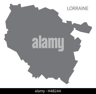Map of Lorraine, a province of France Stock Vector Image & Art - Alamy