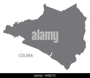 Map of Colima, a province of Mexico Stock Vector Image & Art - Alamy