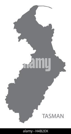 Tasman Region (Regions of New Zealand, South Island) map vector ...