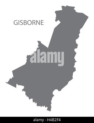 Gisborne Region (Regions of New Zealand, North Island) map vector ...