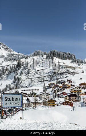 Austria Europe Stuben am Arlberg Vorarlberg town Klosterle village ...