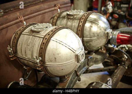 Hot-Rod, Rat-Rod, self-built with airplane radial engine Stock Photo ...