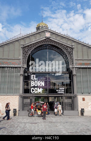 El Born Cultural Center. Old Market at Plaza Comercial, Barcelona Stock ...