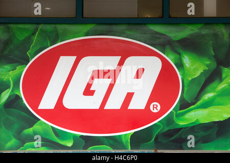 IGA supermarket in Penneshaw, kangaroo island,South Australia Stock ...