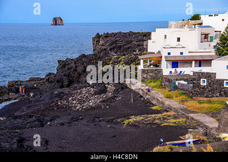 The residential area of Piscita, Stromboli, Aeolian Islands,(Eolian ...