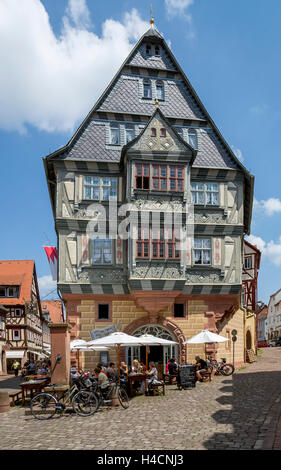 Germany,Bavaria,mountain Milten,town view,castle,church,flux Main ...
