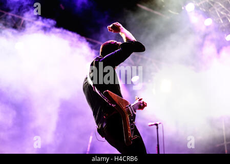 VALENCIA, SPAIN - APR 5: Ash (band) performs at MBC Fest on April 5 ...