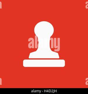 The stamp icon. Cliche symbol. Flat Vector illustration Stock Vector ...