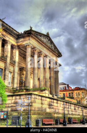 Preston town centre Harris Museum, Art Gallery & Library Stock Photo ...