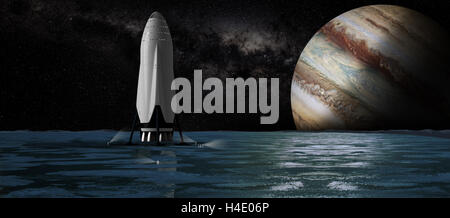 Artists concept illustration of the SpaceX Interplanetary Transport ...