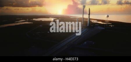 Artists concept illustration of the SpaceX Interplanetary Transport ...