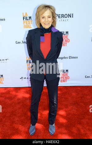 Carole Migden arrives at the premiere of "Political Animals" for the ...