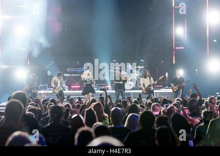 The Band Perry performed for the crowd at WE Day Seattle in Key Arena ...