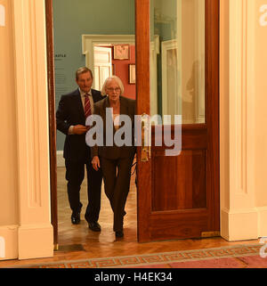 Taoiseach Enda Kenny and Supreme Court Judge Mary Laffoy arrive at ...