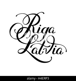vector Riga hand written inscription Stock Vector Image & Art - Alamy