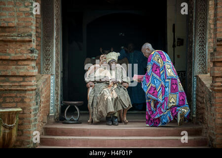 His Majesty, El Hadj Ibrahim Mbombo Njoya Sultan, King of Bamoun, in ...
