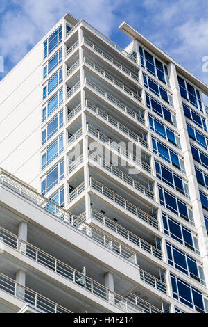 White Balconies on a Modern Condo Tower Stock Photo - Alamy