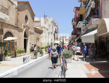 Shopping in Chania, Crete, Greece Stock Photo - Alamy