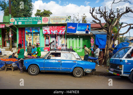 Addis Ababa, Ethiopia, Africa. Taxi-bus Stock Photo - Alamy