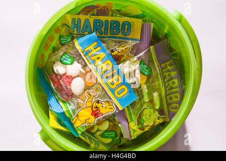Packet of Haribo Easter Fun mini mix sweets chirping chicks isolated on ...