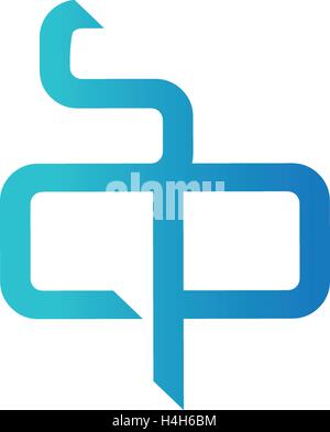 Blue SCP Logo Design, Aı 10 Supported Stock Vector Image & Art - Alamy
