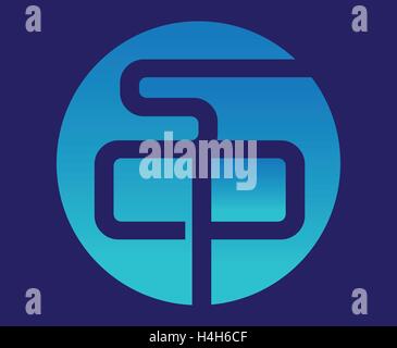 Blue SCP Logo Design, Aı 10 Supported Stock Vector Image & Art - Alamy