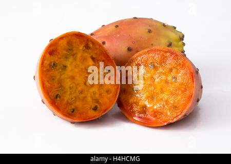 Weird looking cut of orange fruit, isolated Stock Photo - Alamy