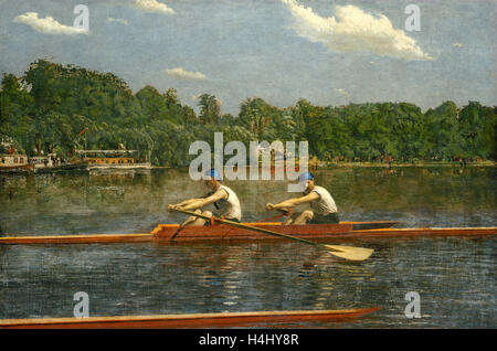 The Biglin Brothers Racing, by Thomas Eakins, 1872, American painting ...