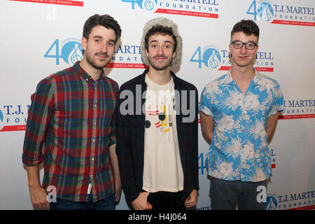 L-R Adam Met, Jack Met and Ryan Met of the band AJR at T.J. Martell ...