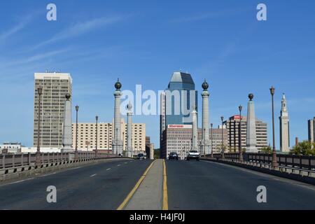 The Springfield skyline as seen from the Memorial Bridge in Western ...