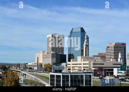 The Springfield skyline featuring the iconic Campanile clock tower in ...