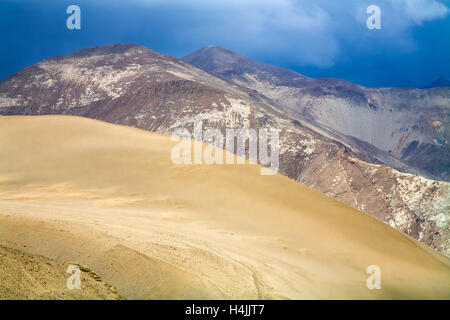 Landscape, Sand dunes, valley of Jomonang, Lhatse, Tibet, China Stock ...