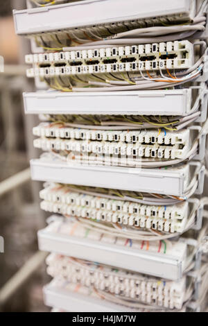 Close-up of rack mounted server Stock Photo - Alamy