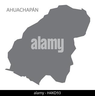 Modern Map - El Salvador with departments SV illustration silhouette ...