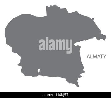 Map of Almaty, a province of Kazakhstan Stock Vector Image & Art - Alamy