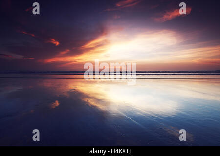 Multi colored sunset in Bali, Indonesia Stock Photo - Alamy