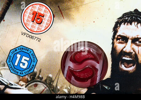 15 rating rated 15 on HD DVD case - fit for viewing by persons aged 15 ...