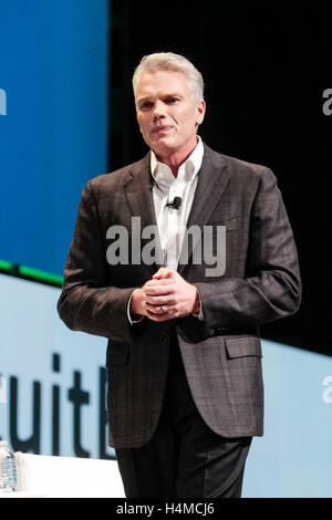 SAN JOSE, CA - NOV 3: Intuit co-founder, Scott Cook, speaks at the ...