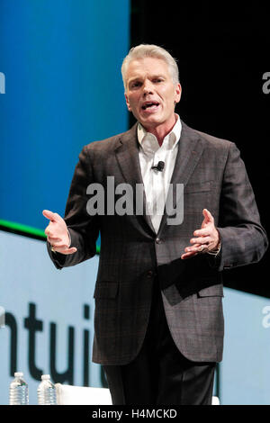 SAN JOSE, CA - NOV 3: Intuit co-founder, Scott Cook, speaks at the ...