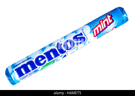 packet of Mentos mints Stock Photo - Alamy