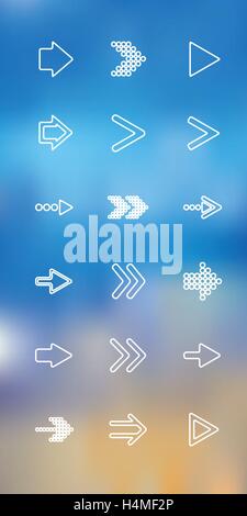 thin ultra light flat icon set 01 Stock Vector Image & Art - Alamy