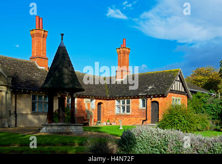 The Almshouses, Helpston village, Cambridgeshire, England, UK Stock ...