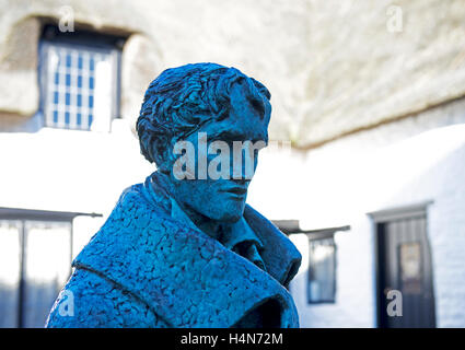 John Clare cottage in Helpston in the snow Stock Photo - Alamy