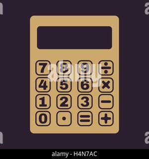 calculator math finance isolated icon Stock Vector Image & Art - Alamy
