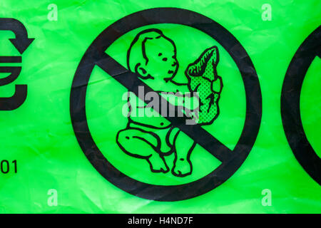 Danger of suffocation do not put bag on head keep away from babies and ...